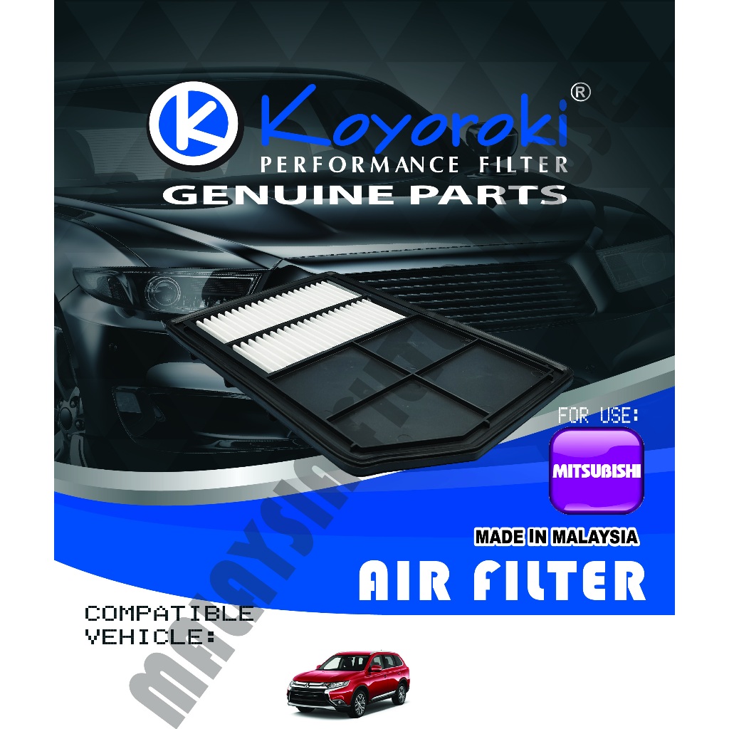 MITSUBISHI OUTLANDER(GG2W,GG3W)2.0/2.4(PHEV) PENAPIS AIR FILTER RMB ...