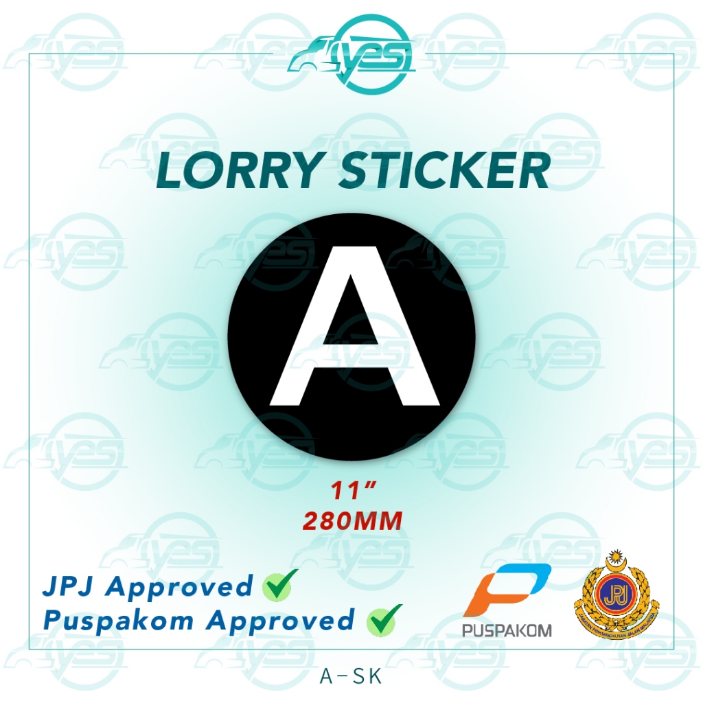 LORRY TRUCK STICKER A C T KA 11" | Shopee Malaysia