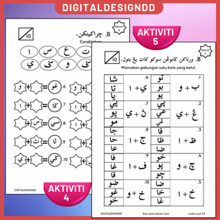 PDF Latih Tubi Suku kata terbuka Jawi membaca menulis Jawi Latihan suku ...