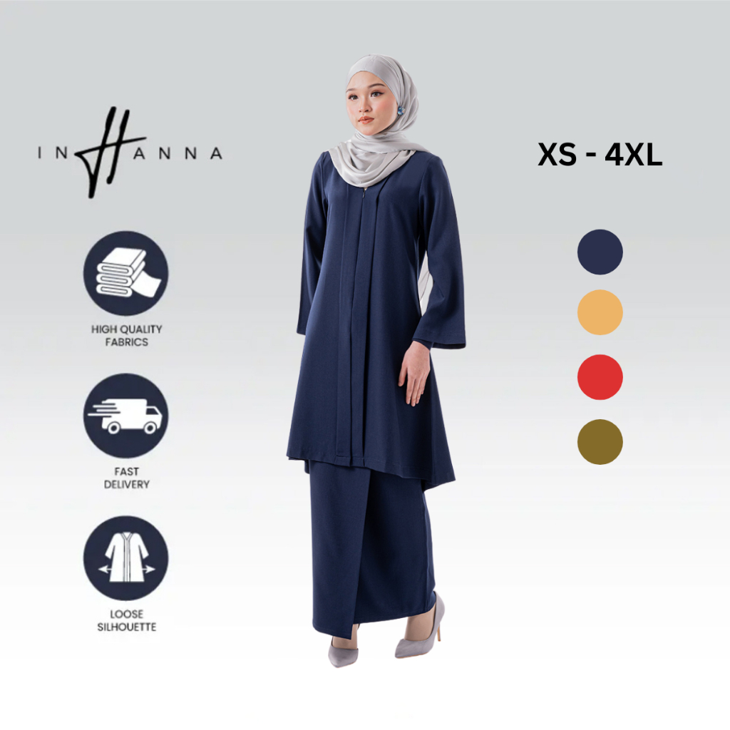INHANNA BASIC Cik Tanjung Kebaya Longgar | Shopee Malaysia