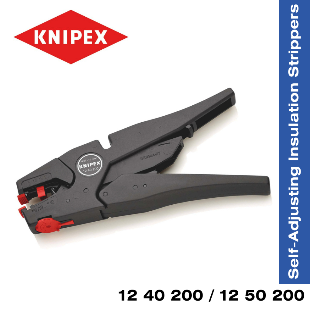 KNIPEX Self-Adjusting Insulation Stripper 12 40 200 / 12 50 200 ...