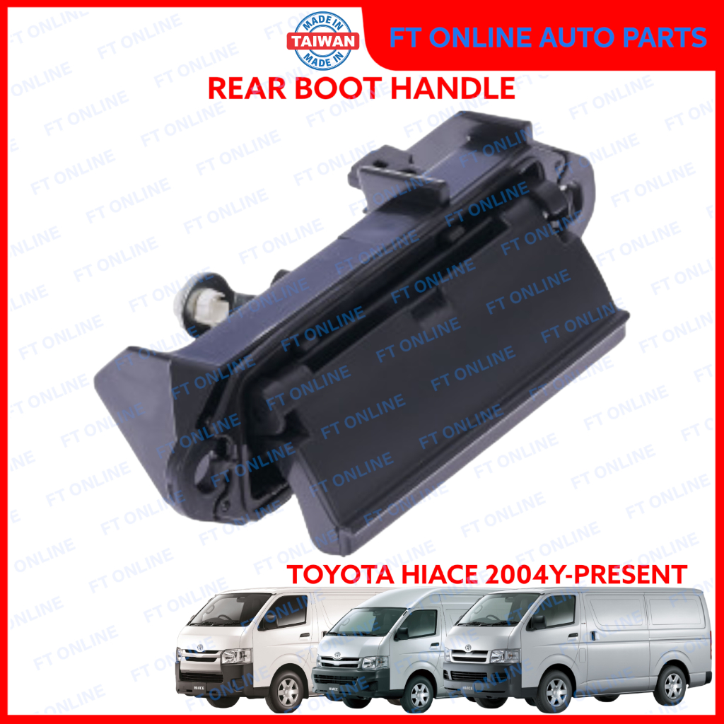 TOYOTA HIACE 2004-PRESENT KDH200 HANDLE TAILGATE REAR BOOT BONNET DOOR 2005 2006 2007 2008 2009 ...