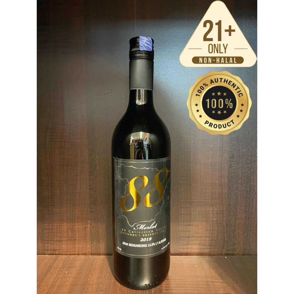 88 Merlot Red Wine 750ml | Shopee Malaysia