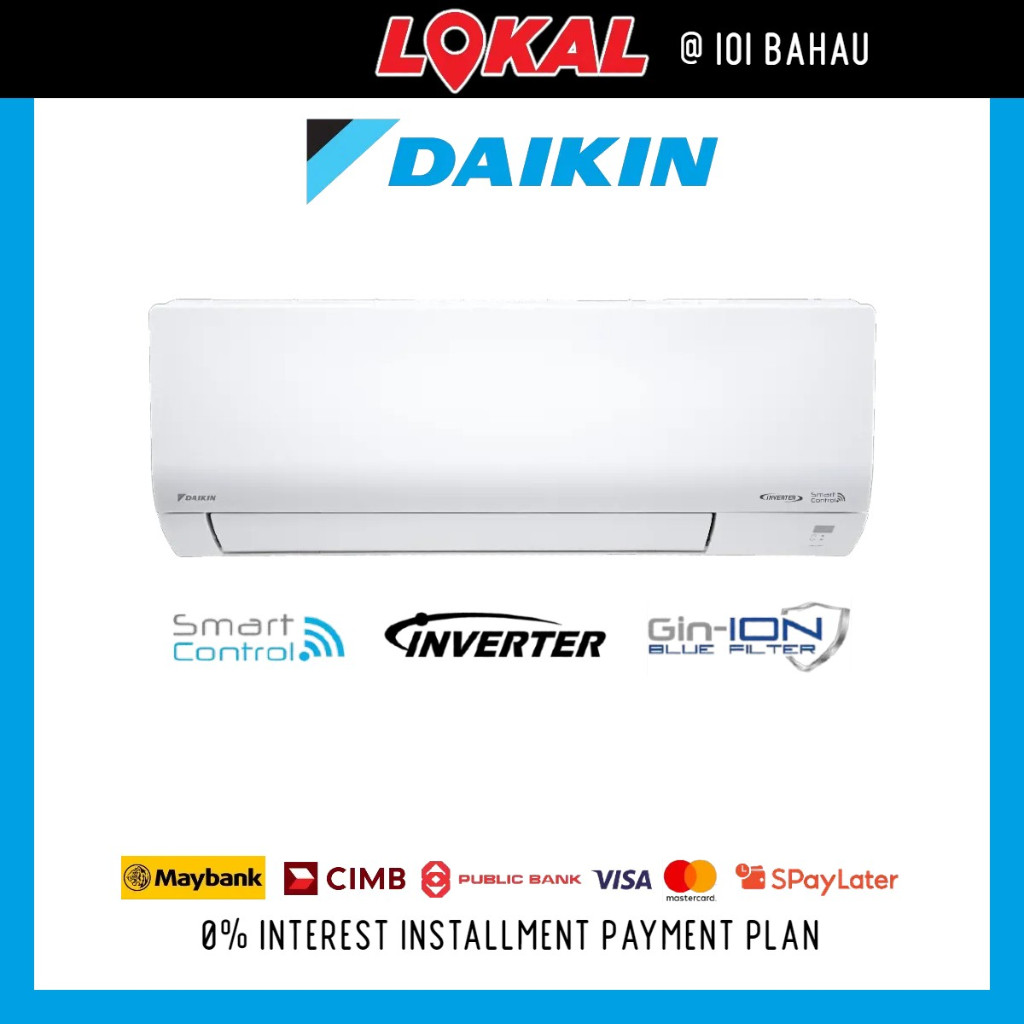 Daikin 1hp 1 5hp 2hp 2 5hp Inverter Air Conditioner Ftkf R32 Aircond