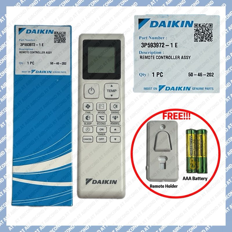 Daikin Aircond Remote Control Original 100% Original from Daikin FTKF ...