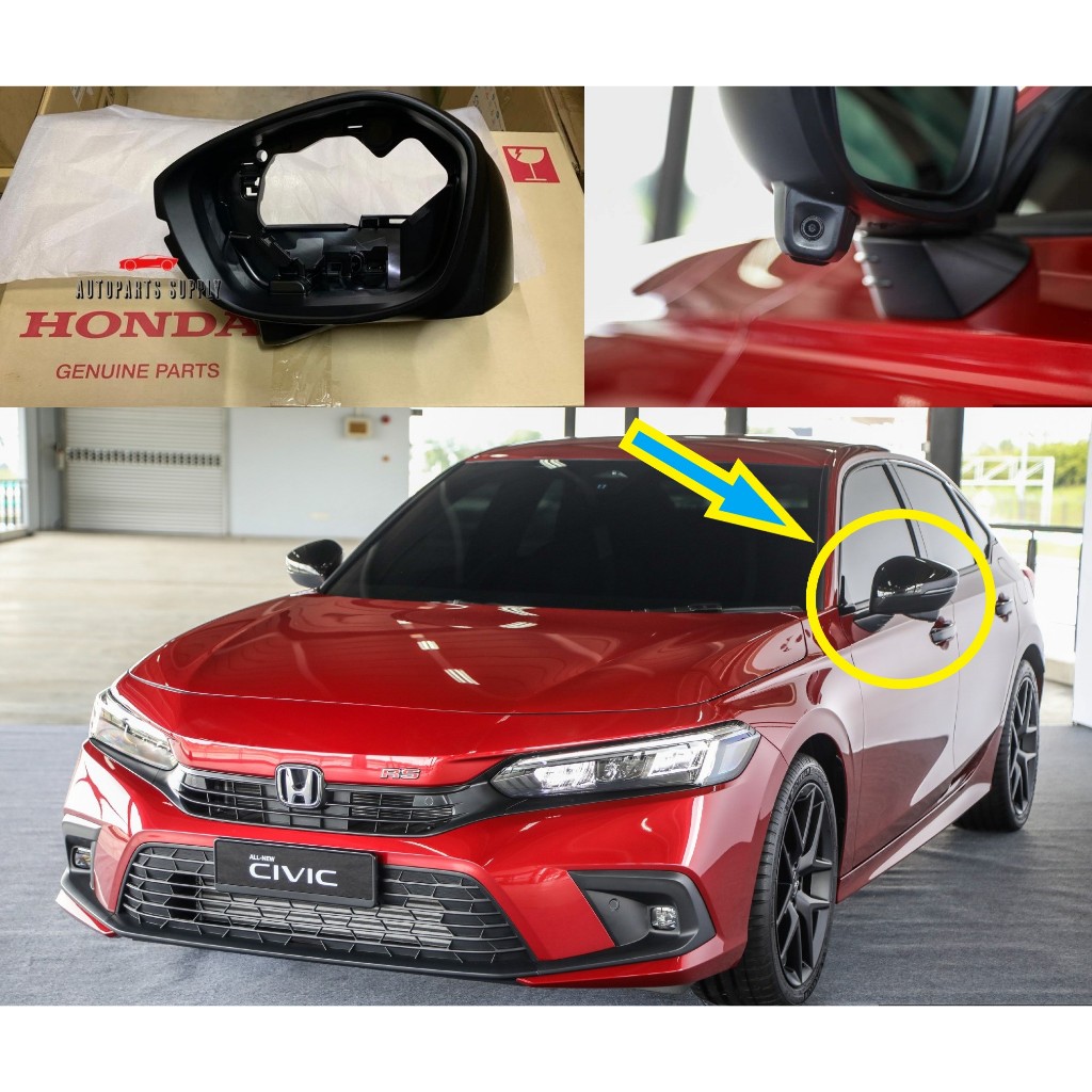 ORIGINAL HONDA CIVIC FE FL5 2022 - 2024 DOOR MIRROR SIDE MIRROR HOUSING ...