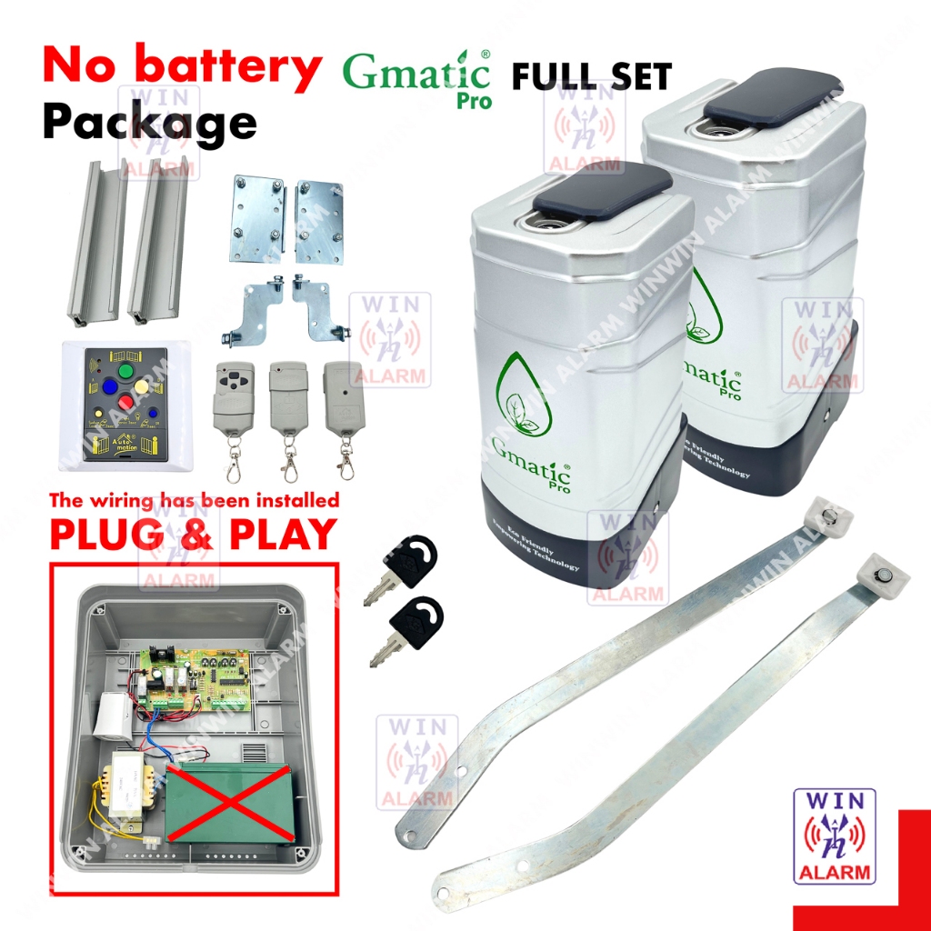 GMATIC PRO ( Full Set ) Autogate Motor for Swing & Folding Gate | Shopee Malaysia