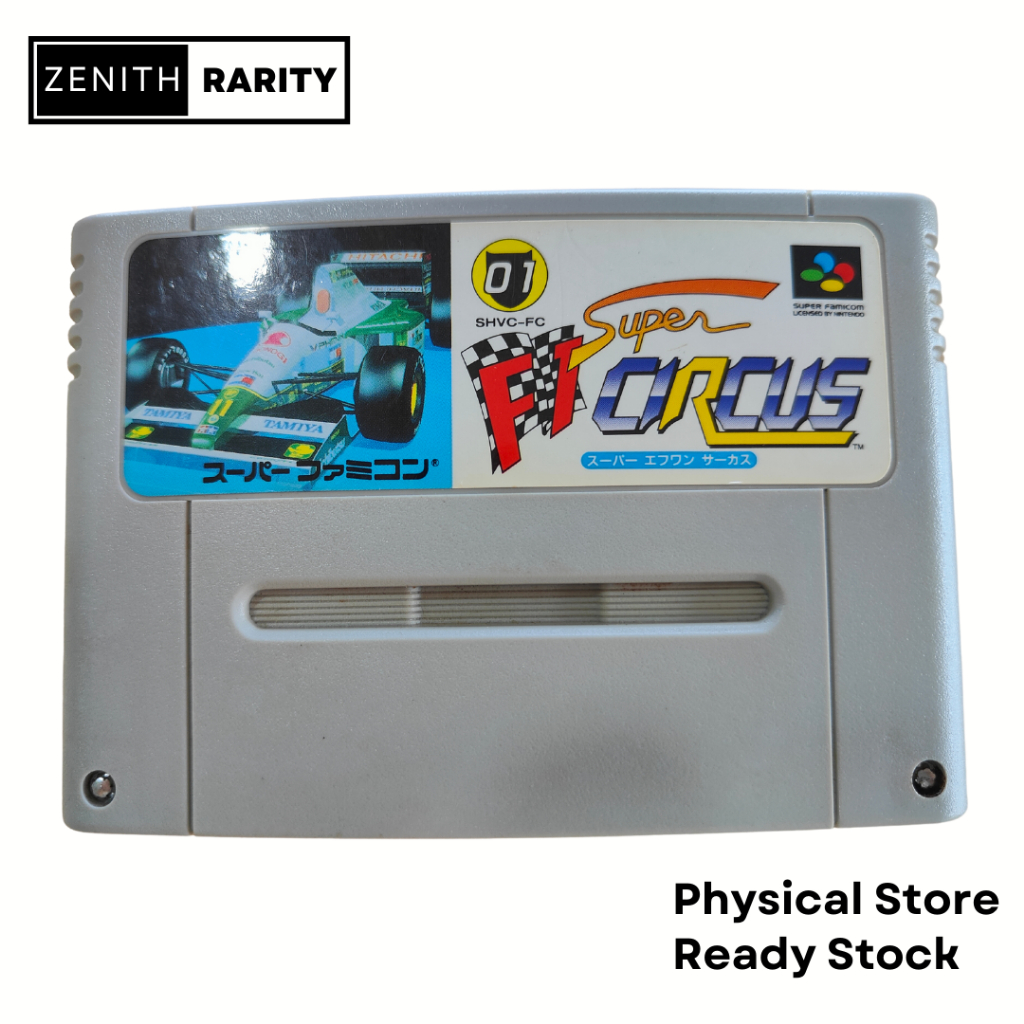 Zenith Rarity Nintendo Super Famicom SFC game Super F1 Circus | Shopee ...