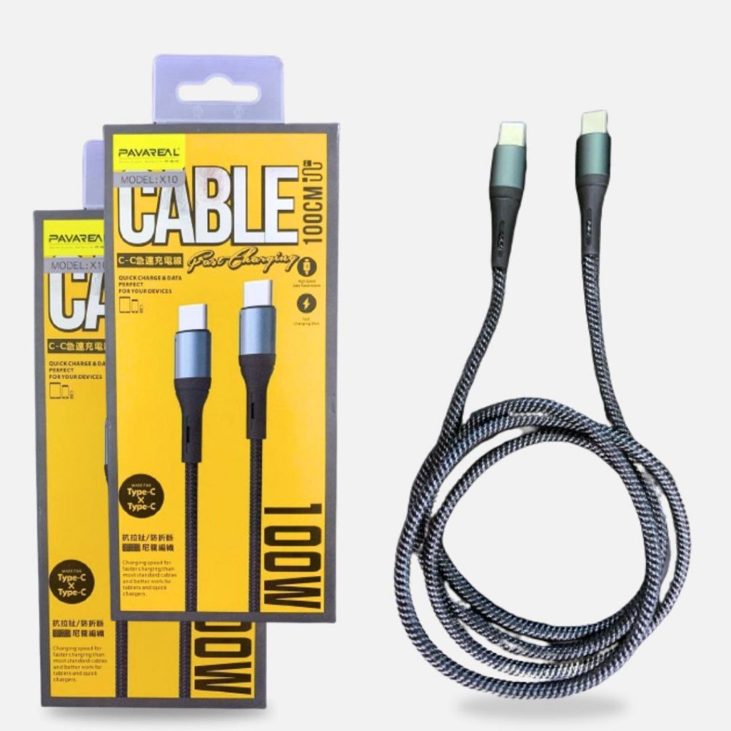 USB C To USB C 100W Cable, Pavareal X10 Type C 100W Cable 1000mm ...