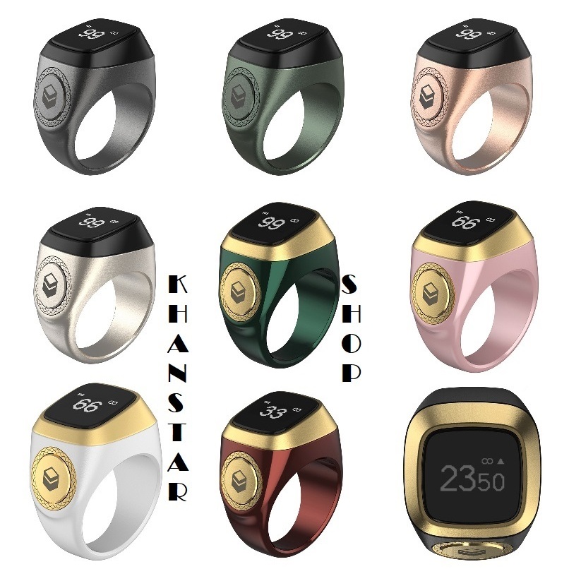 khanstar Smart Tasbih Tally Counter Ring for Muslims Zikr Digital ...