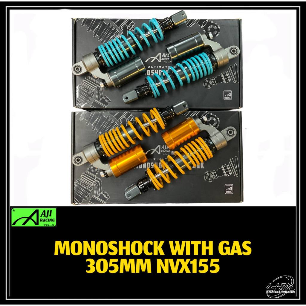 NVX v1 & v2 / AEROX 155 AJI RACING MONOSHOCK / ABSORBER WITH GAS TANK ...