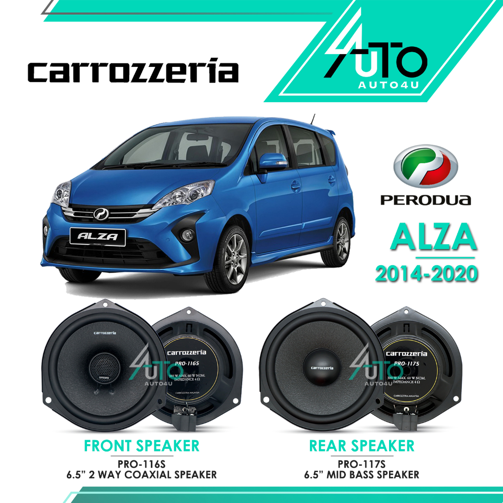 Carrozzeria Speaker Perodua Alza 14-22 Plug & Play Car Speaker PNP ...