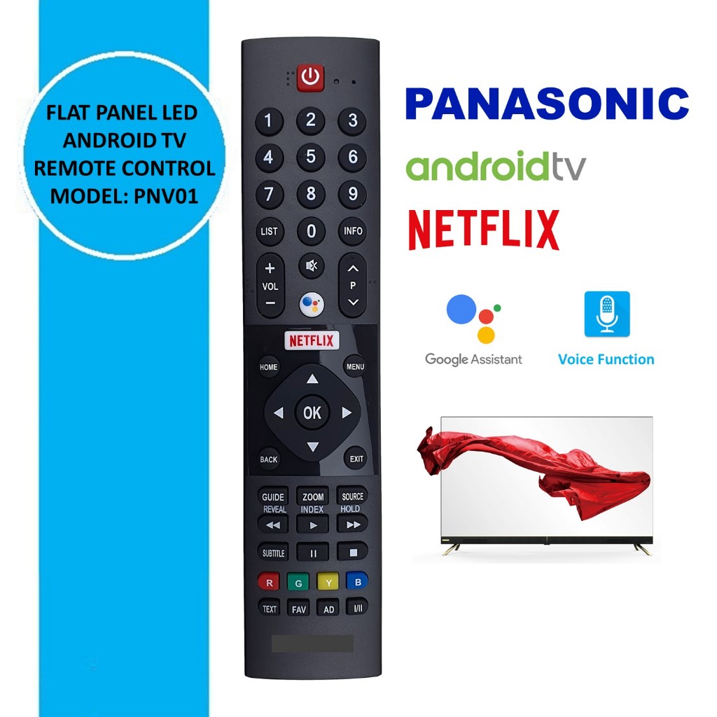 Panasonic Voice Function Android LED TV Remote Control PVN01 | Shopee ...