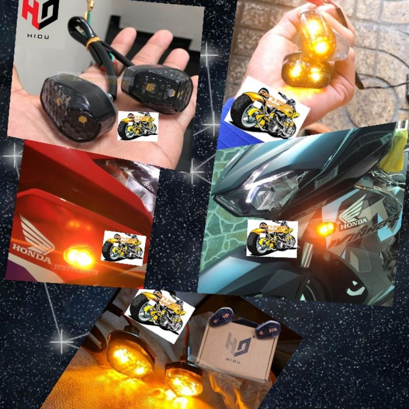 SIGNAL LED FAIRING TAMPAL MINI DIAMOND LED TURN SIGNAL MINI TURTLE SET ...