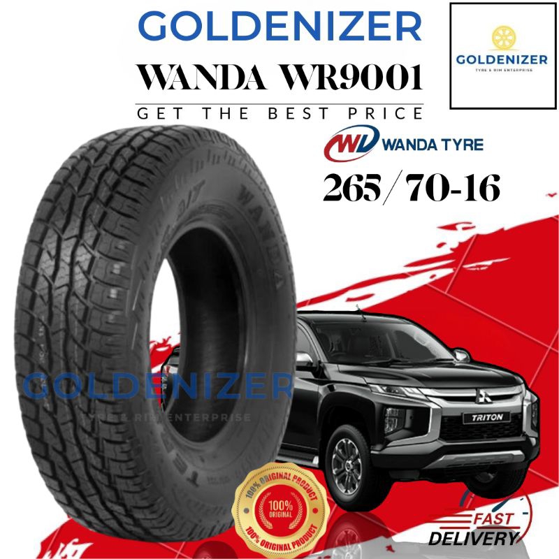 Wanda tyre tire tayar triton navara 265/70-16(tahun2023) | Shopee Malaysia