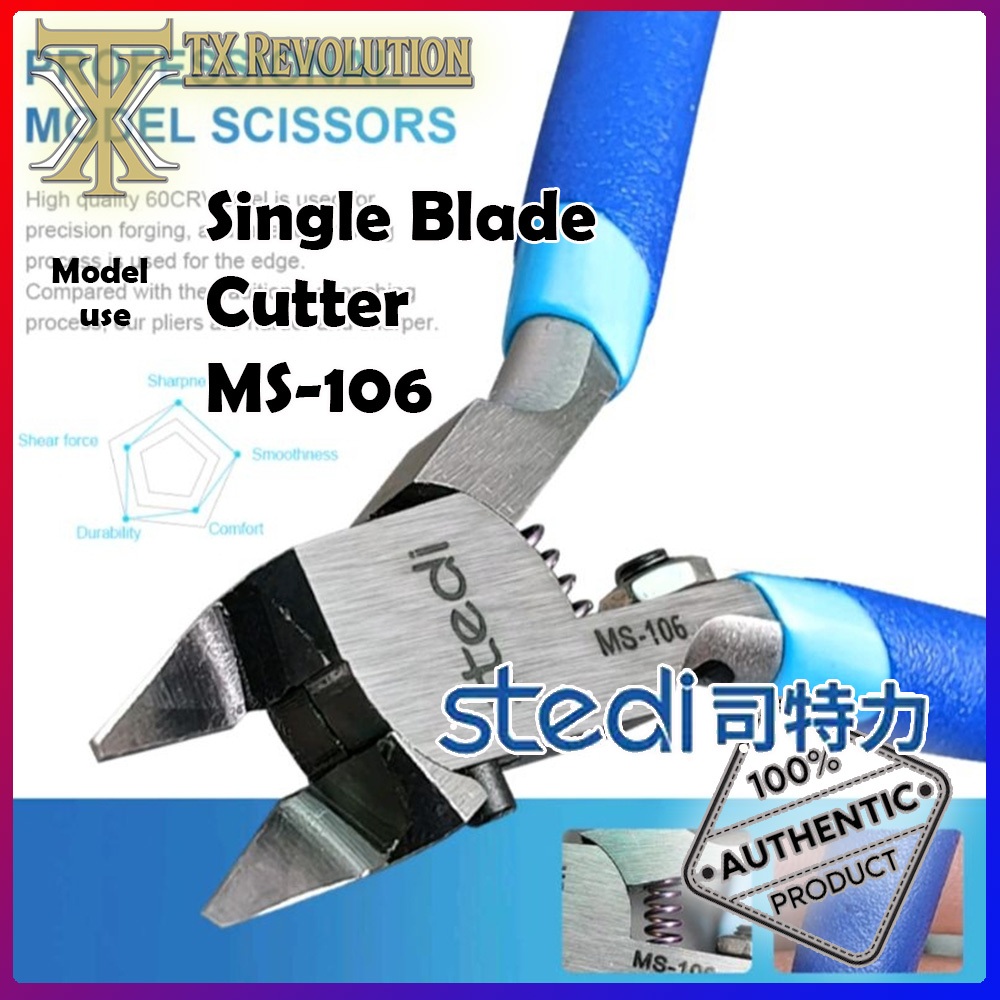 stedi 司特力 Ms-106 model use cutter nipper gundam single blade 模型 剪 mid range budget | Shopee Malaysia