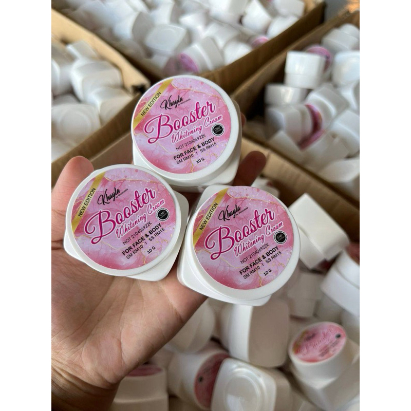 KHAYLA SKINCARE Booster Whitening Cream 10gm Krim Instant Whitening ...