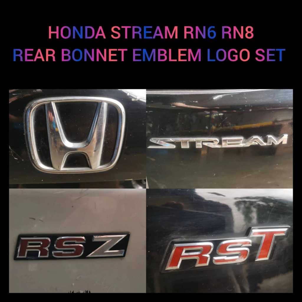 Logo Emblem Honda Stream RN6 RN8 RSZ RST 2006 - 2014 Logo Emblem ...