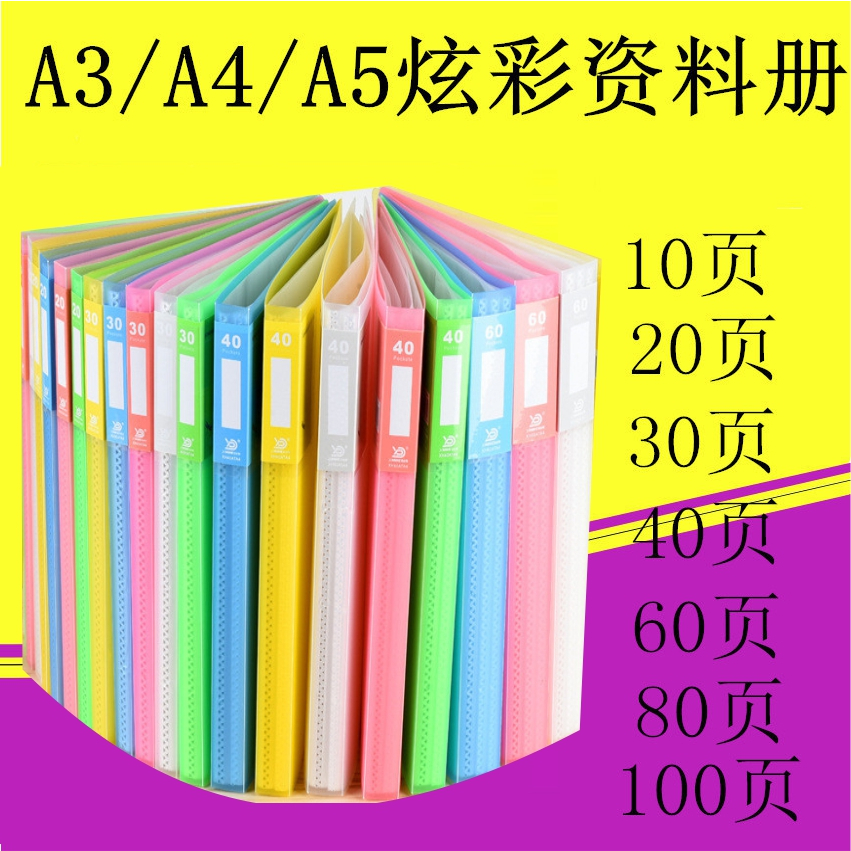 A4Clear Book 100 Pocket /A5 Clear Book 30 Pocket / Clear Book / Clear ...