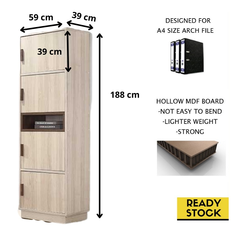 TIRA 4 Door Arch File Cabinet Filing Cabinet Office Cabinet Storage ...