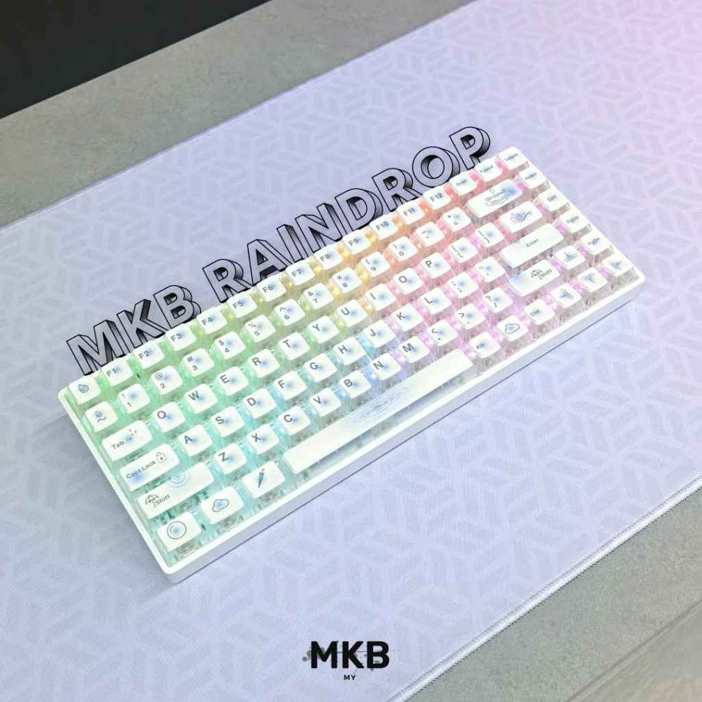 MKB DK84 V2 Full Build Tri-Mode RGB Custom Mechanical Keyboard ...