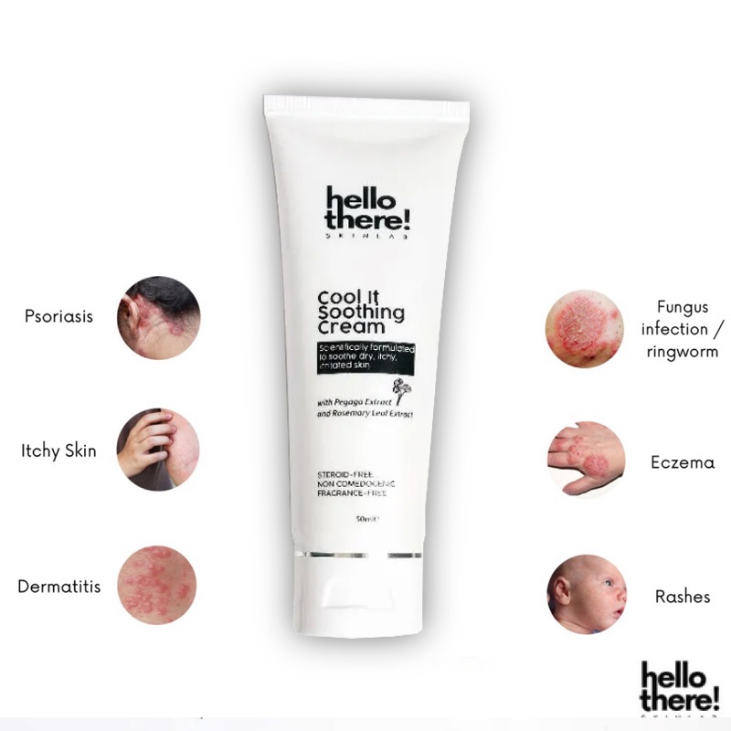 Hellothere! Cool It Soothing Cream (Eczema/Psioriasis/antibacterial ...