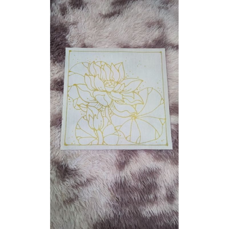 Batik Coloring Kit 30×30cm (FLOWER) | Shopee Malaysia