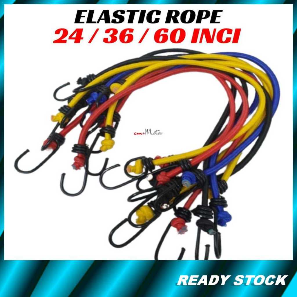 Elastic Rope Hook Motor Multipurpose / Tali Ikat Basikal Barang Luggage ...
