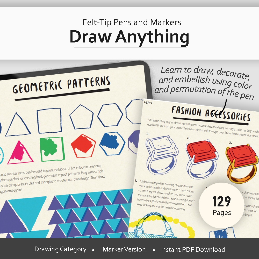 [ PDF ] Drawing - How to Draw Anything (Felt-Tip Pens and Markers ...