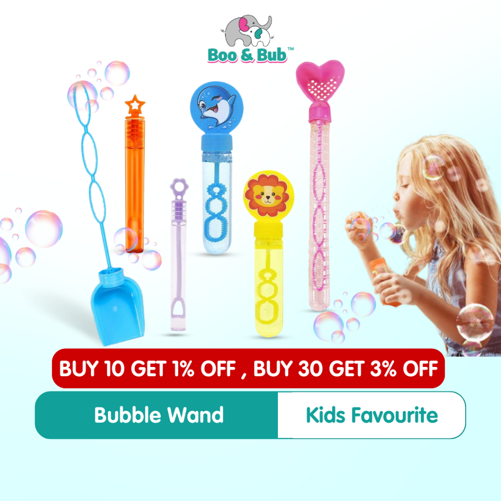 🐘Boo&Bub🐘 10cm Bubble Wand Soap Bottle | Kids Bubble Blower Bubble ...