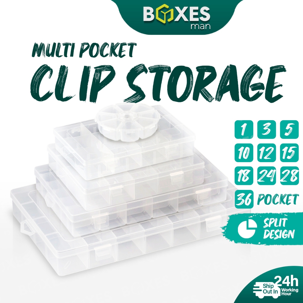 Removable Clip Storage Box for Organizer Stickers, Jewelry, Pills ...