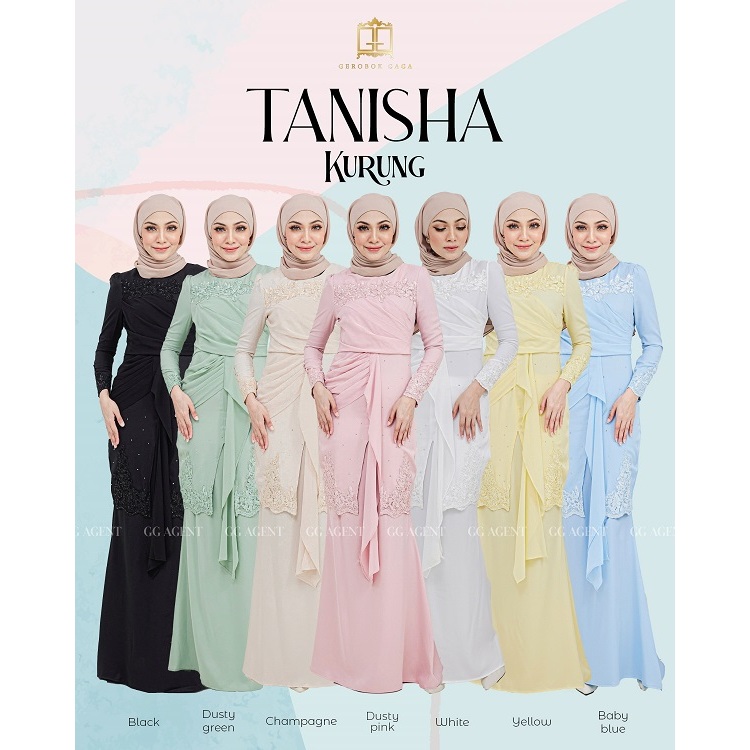 Kurung Tanisha By GEROBOK GAGA Crepe Series S-XL | Shopee Malaysia