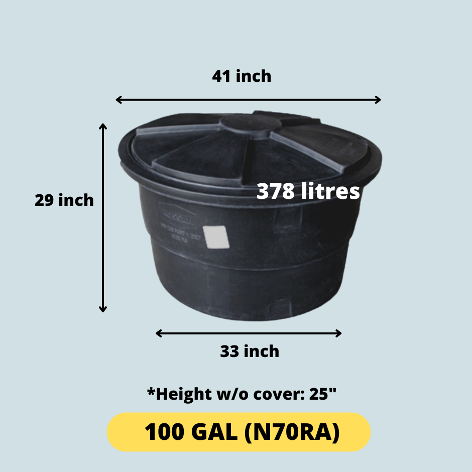 Polytank Poly Tank KOSSAN 100GAL (N70) PE POLY WATER TANK TANGKI AIR ...