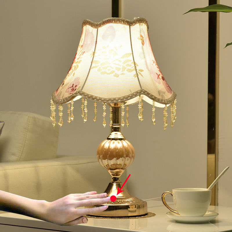 Nordic Luxury LED Table Lamp Gift Wedding Lampu Meja Bedside Table Lamp ...