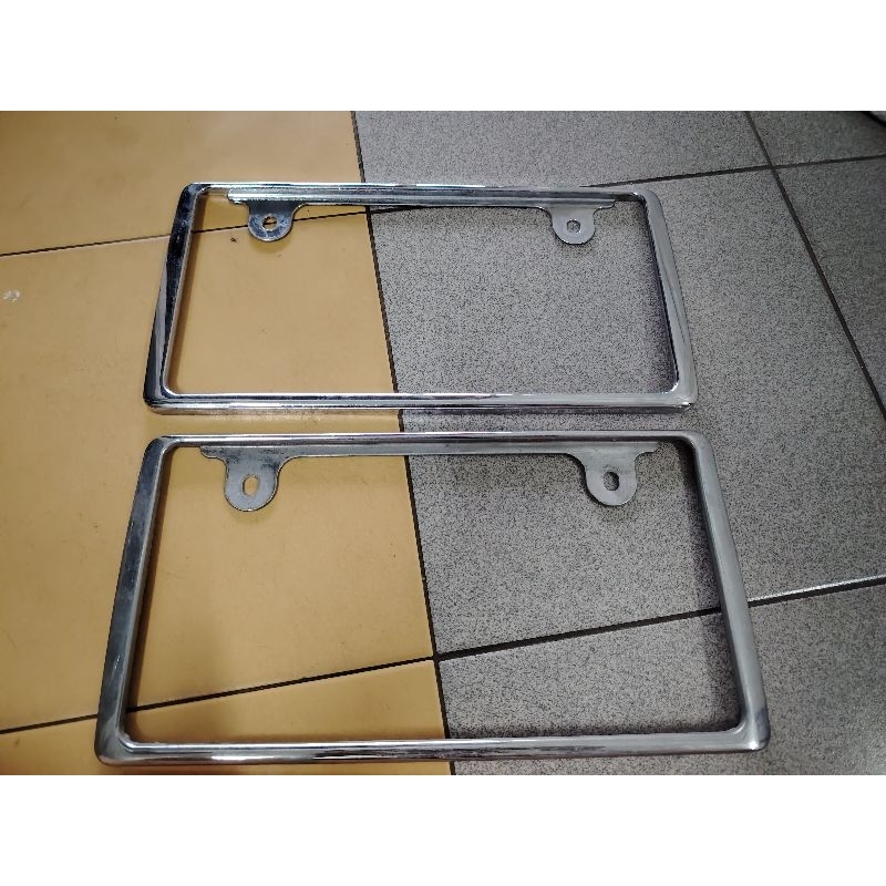 🔥Original Japan🔥 (used)no frame plate Chrome besi ori japan 1pc ...
