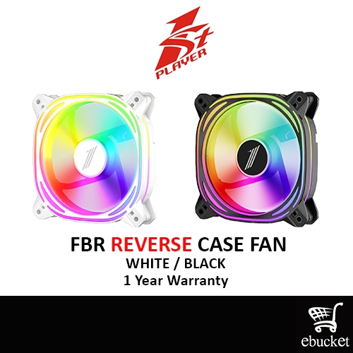 1st Player FBR REVERSE Case Fan | ARGB PC Cooling Case Fan | 120x120x25 ...