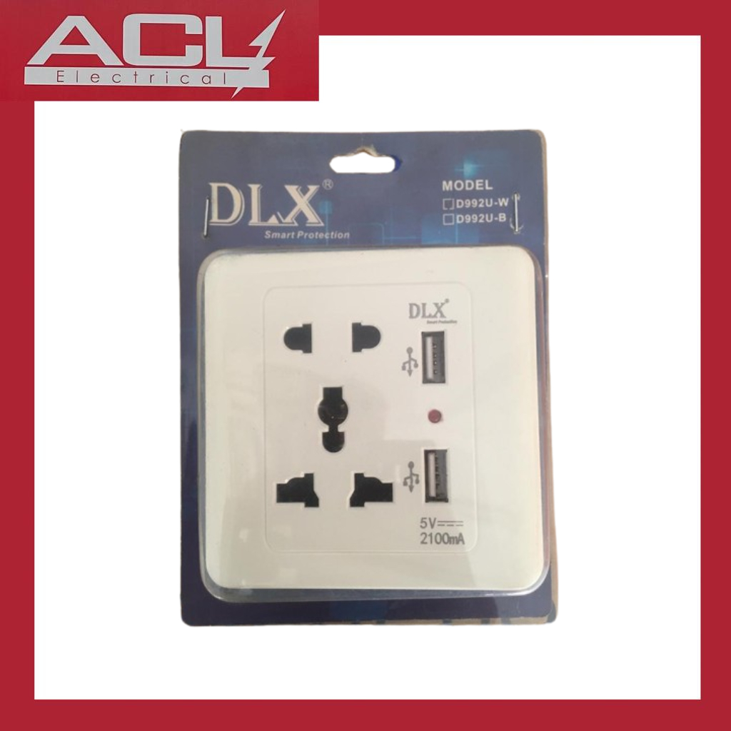 DLX POWER SOCKET WITH USB (D992U-W) | Shopee Malaysia