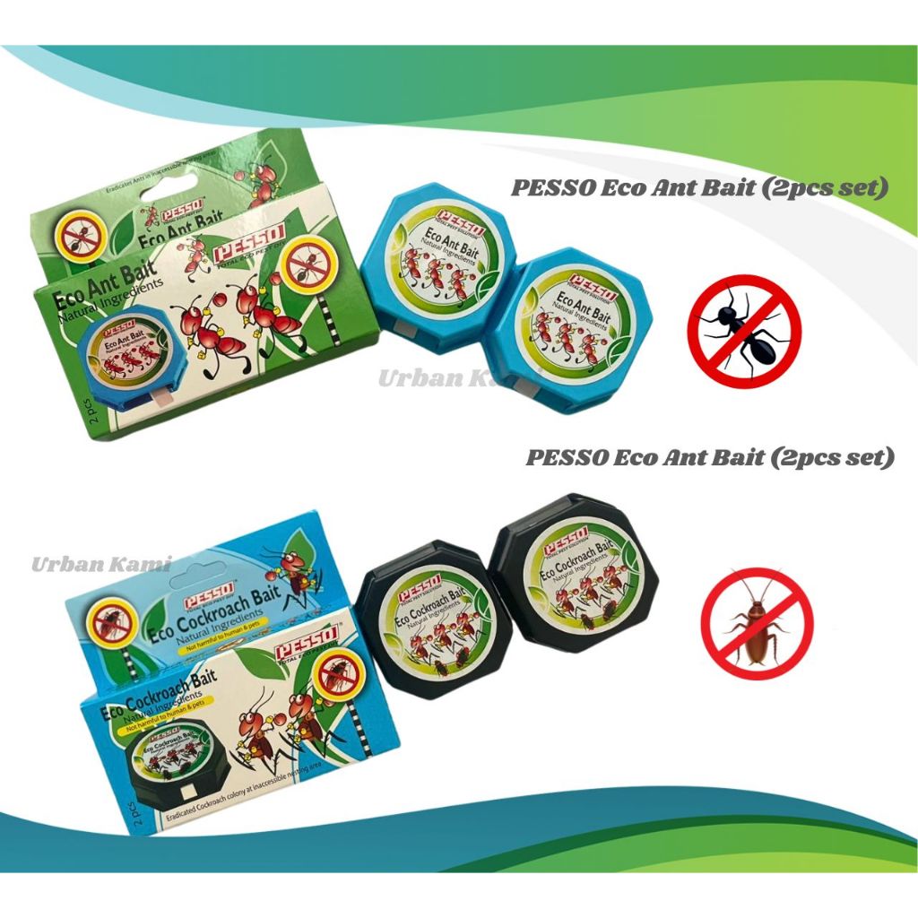 PESSO Eco Cockroach Bait (2pcs/Box) + PESSO Eco Ant Bait (2pcs / Box ...