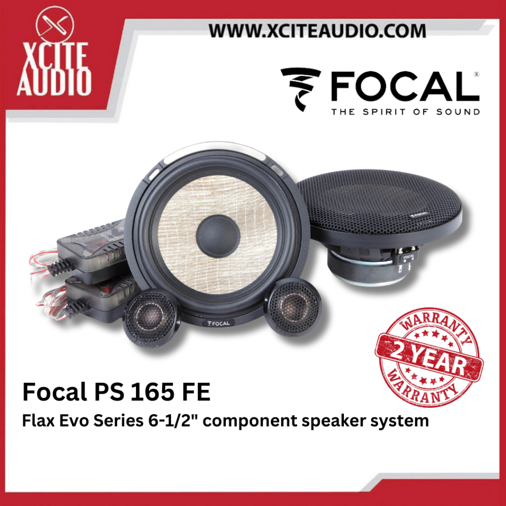 Focal PS 165 FE Flax Evo Series 6.5" 6-1/2" (16.5cm) Component Speaker System | Made in France ...