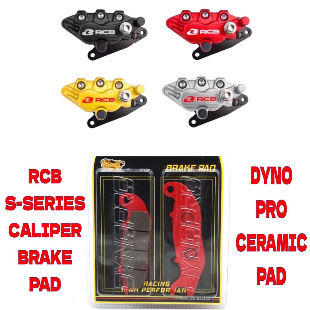 DYNOPRO RCB S-SERIES CALIPER BRAKE PAD & DYNOPRO BRAKE PAD Y15ZR RS150 ...
