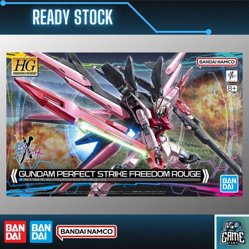 Bandai HG GBM 1/144 008 MBF-02PF Gundam Perfect Strike Freedom Rouge ...