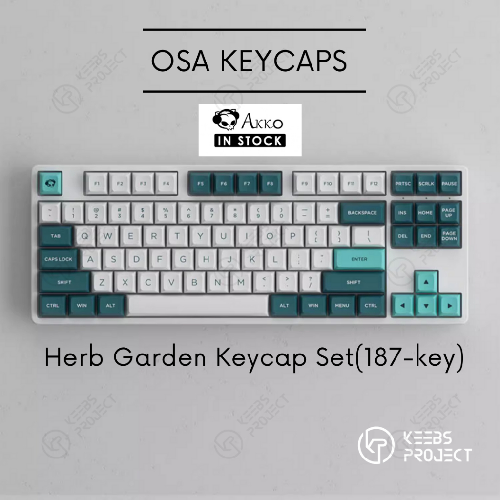 [Ready Stock] AKKO OSA Double Shot Keycaps Herb Garden | GMK Botanical ...