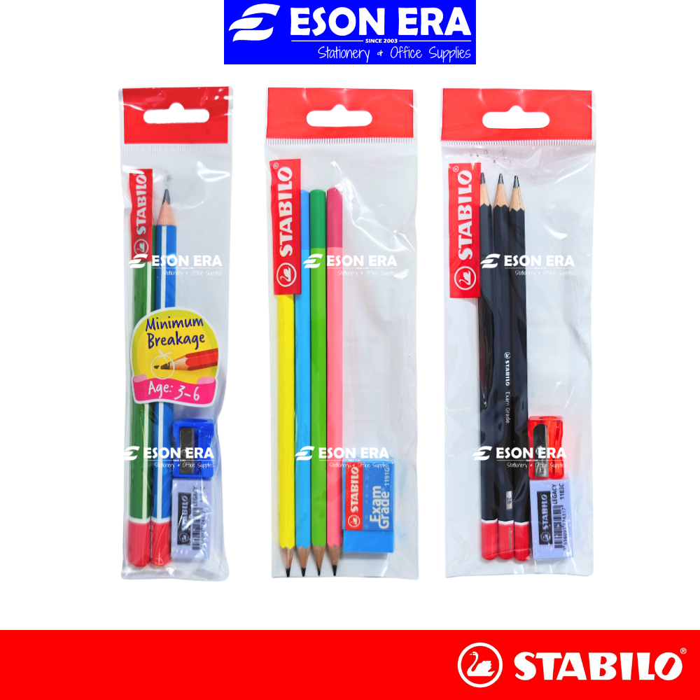 Stabilo Value Pack Back to School, 2B Pencil Set, Stationery Set, Gift ...