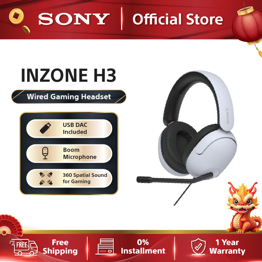 Sony INZONE H3 (MDR-G300) Wired Gaming Headphones Headset | Sony Malaysia Official | Boom Mic ...