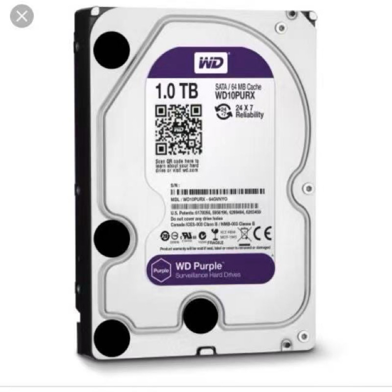 Cheapest Western Digital Purple 1TB HDD WD 3.5 Surveillance HDD CCTV ...