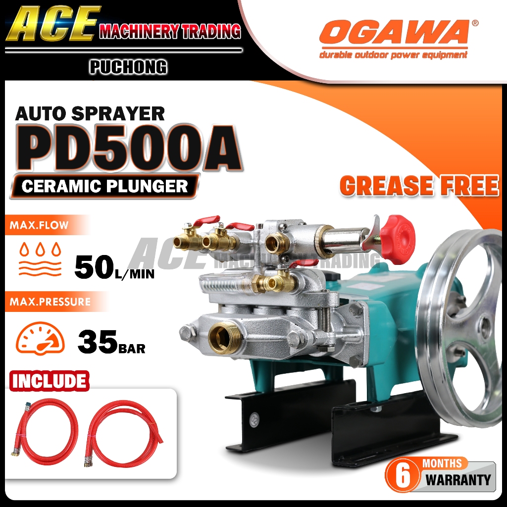 [ 100% Original ] OGAWA PD500A - AUTO CERAMICS PLUNGER POWER SPRAYER ...