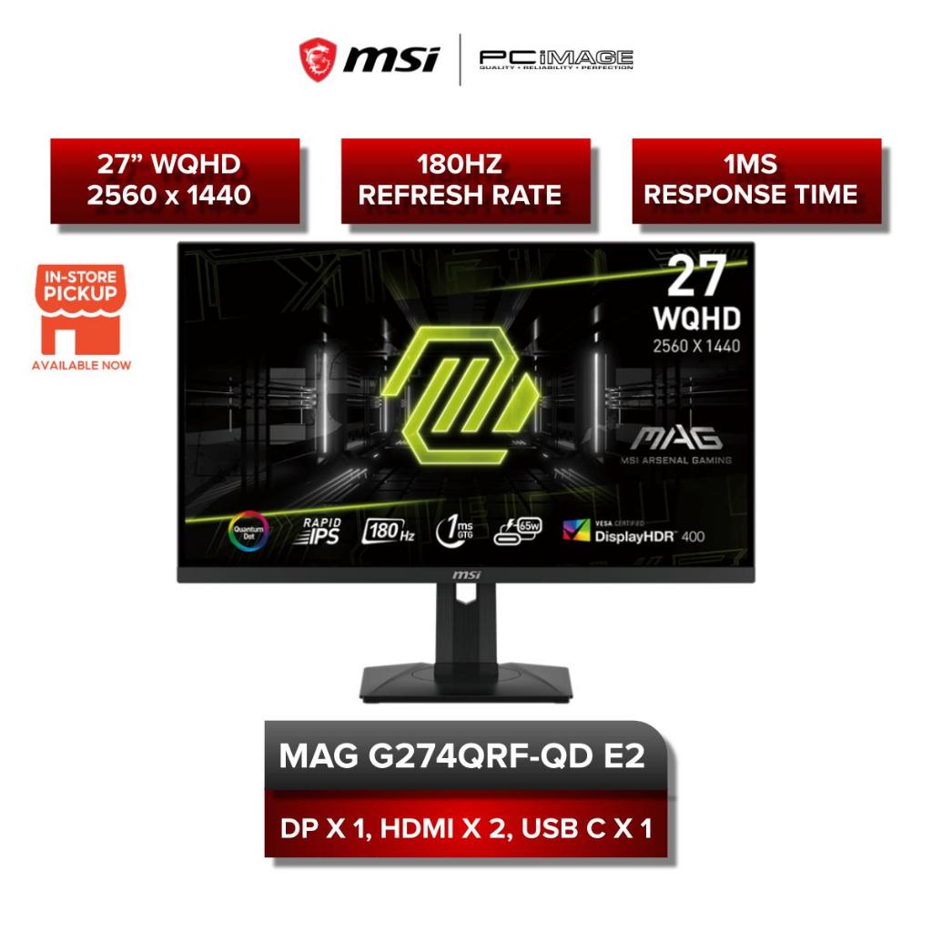MSI MAG 274QRF-QD E2 Gaming Monitor | 27" | 1ms (GTG) | 180Hz | 2560 x ...