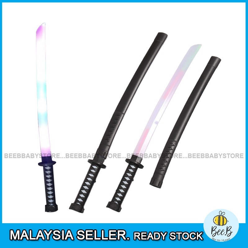 Kids LED Glowing Long Knife Toys Samurai Sword Toys Stress Relief Toys ...