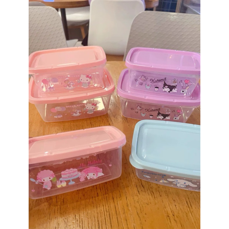 Cute cartoon plastic crisper frozen fruit box picnic storage box rice ...