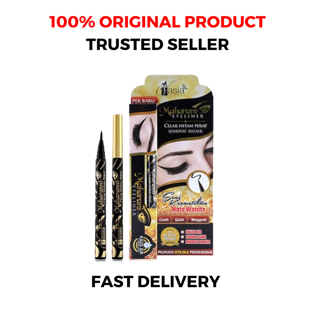 (100% ORIGINAL) V'Asia Cosmetic Maharani Eyeliner/Celak Hitam Pekat ...
